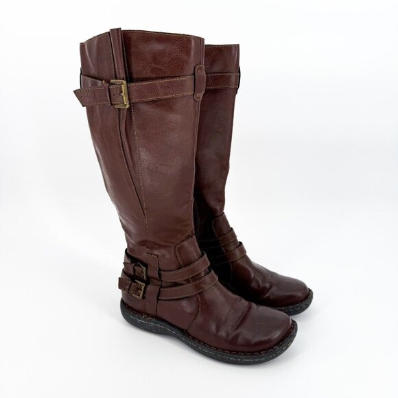 b.o.c. | Shoes | Boc Womens 75 Ritz Tall Riding Boots Faux Leather Zip ...